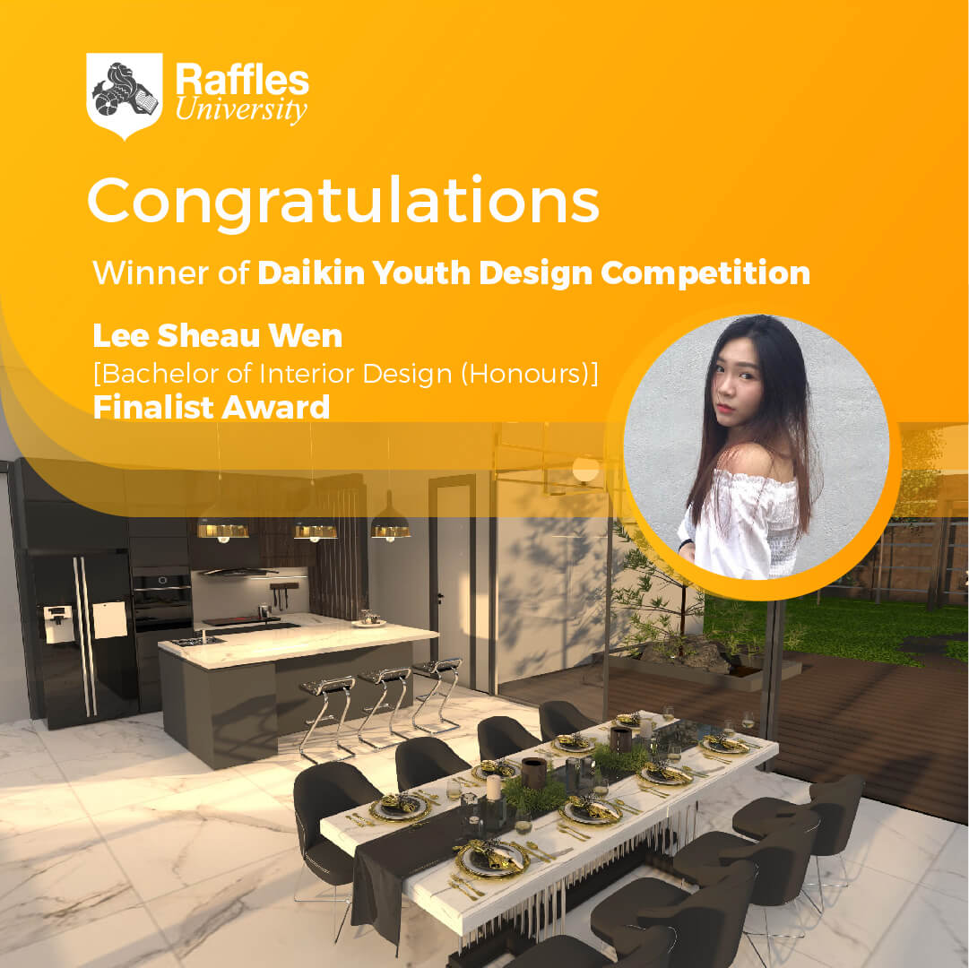 Finalist Award Daikin Youth Design Competition 2020 - Raffles University
