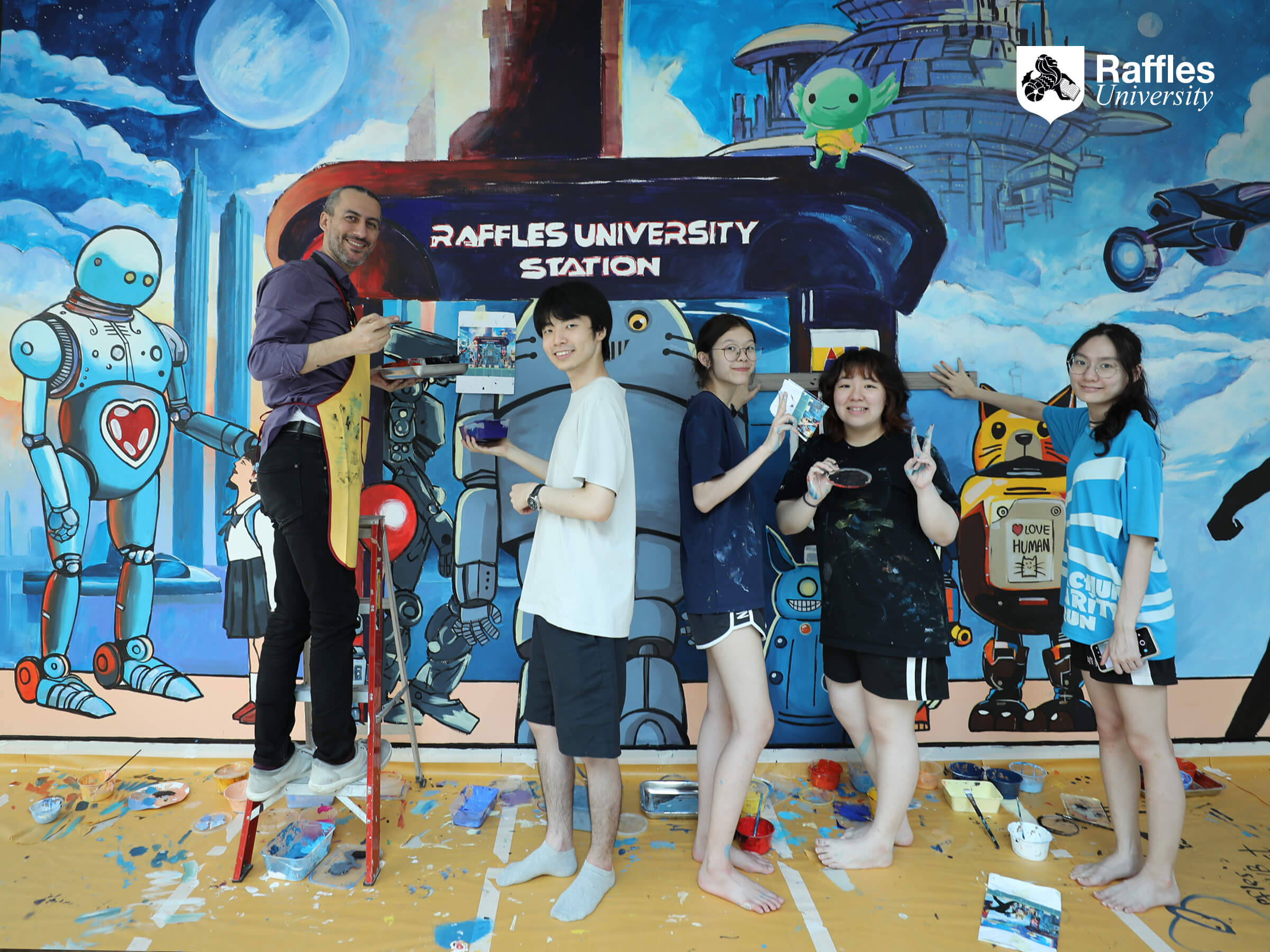 A Mural Arts Wall Painting Project - Raffles University