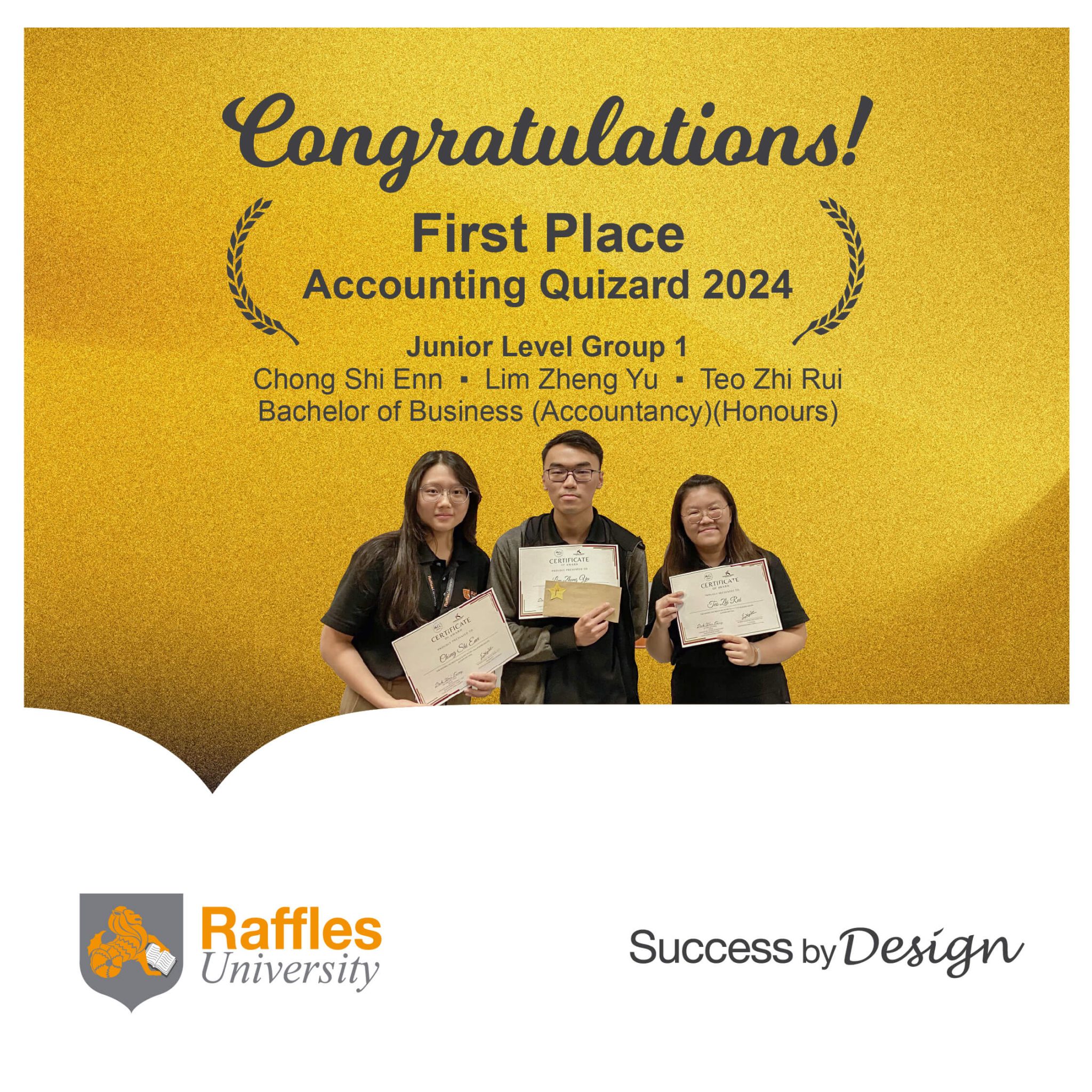 Raffles University Students Excel at Accounting Quizard 2024 - Raffles ...