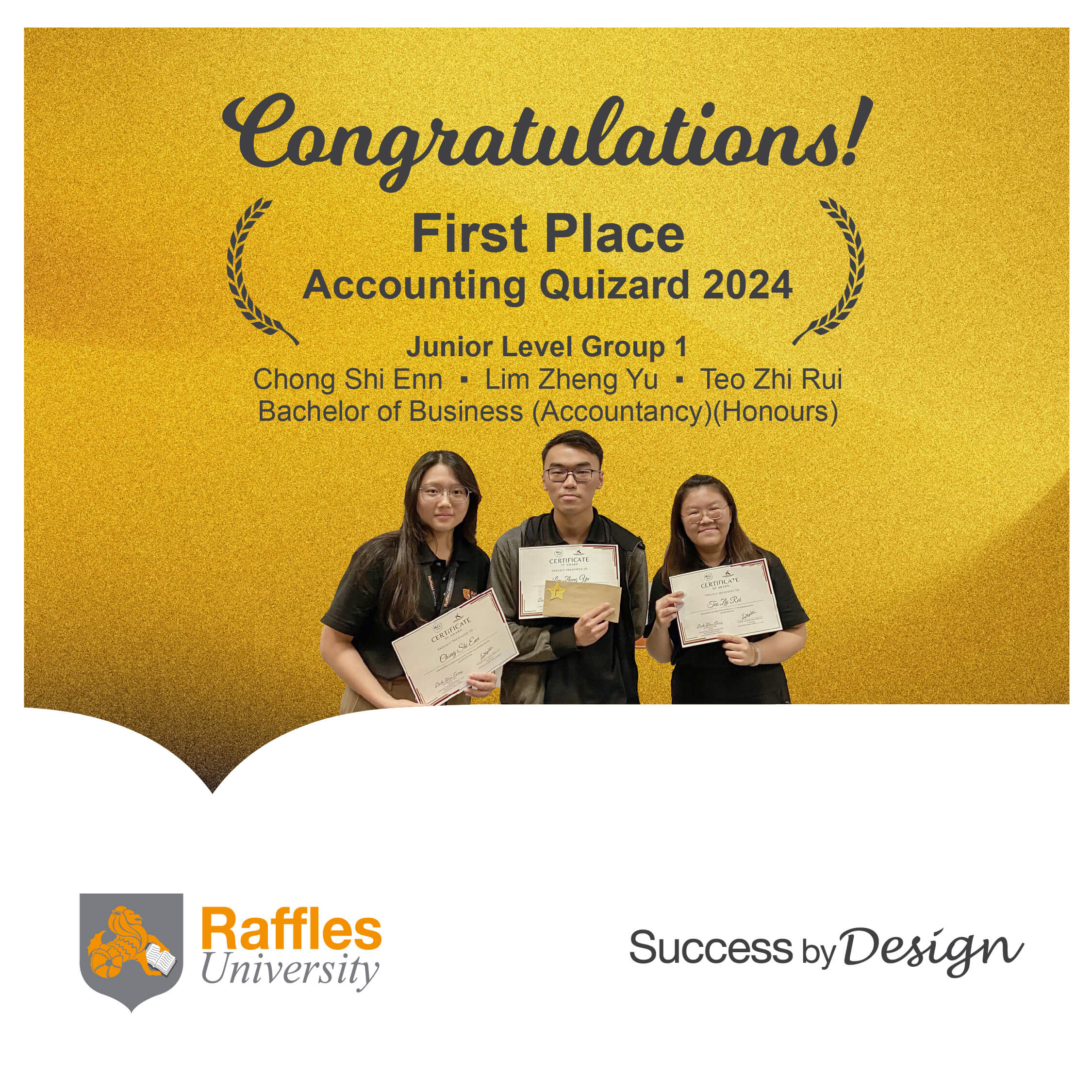 Raffles University Students Excel at Accounting Quizard 2024 - Raffles ...