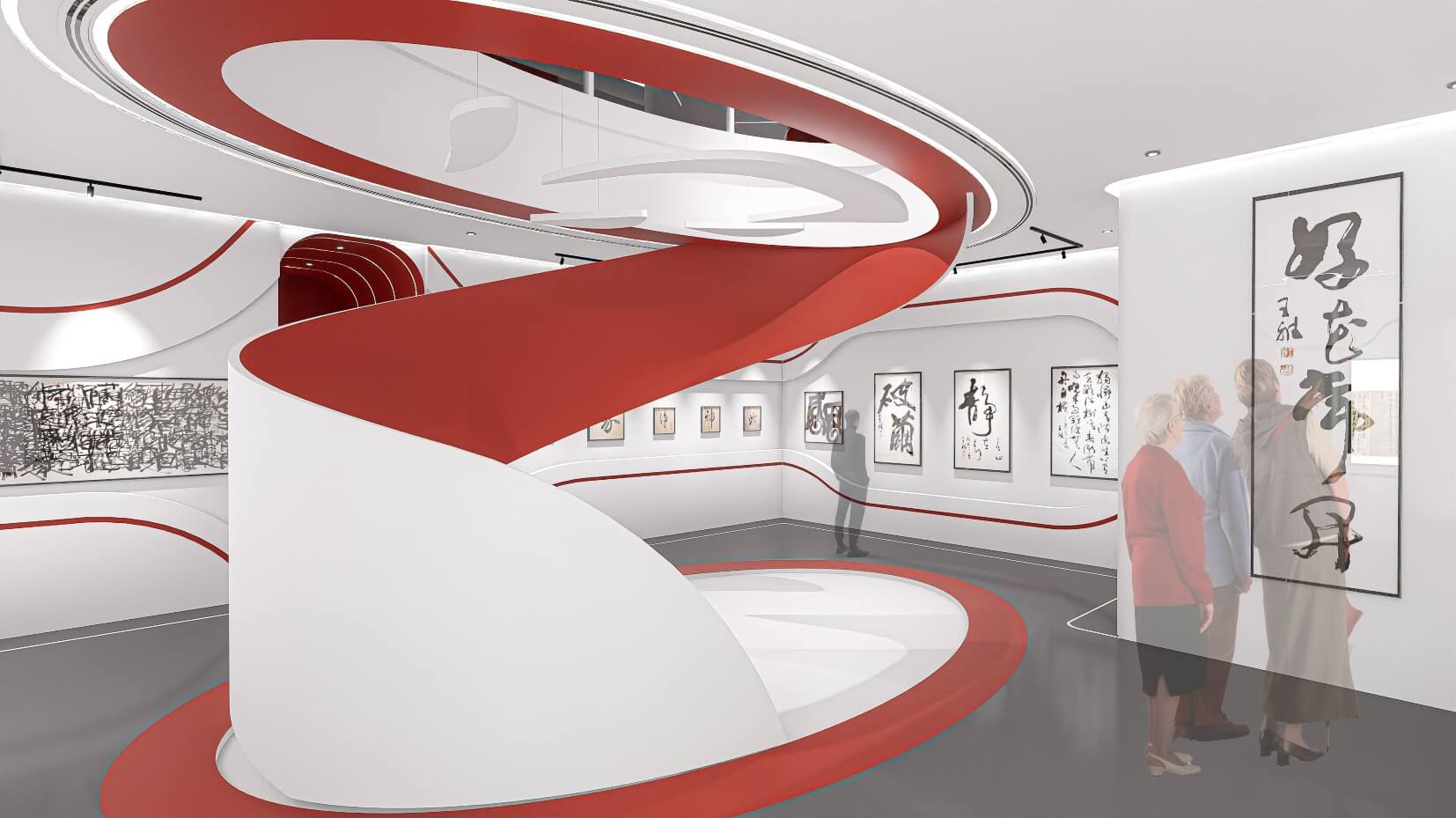 Chinese Calligraphy Art Gallery | Interior Design - Raffles University