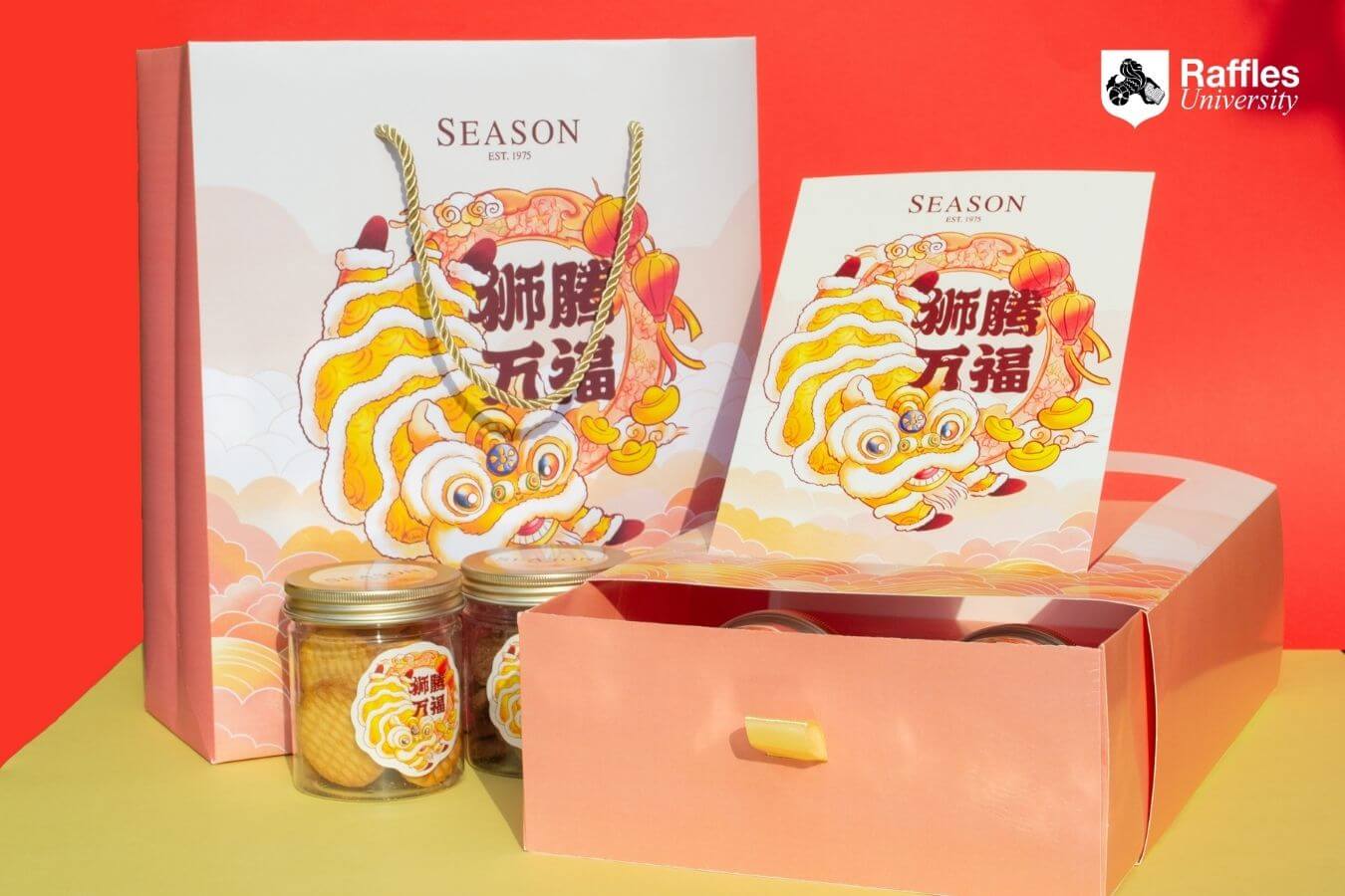 The Lion Brings Ten Thousand Blessings 狮腾万福 | Graphic Design - Raffles ...