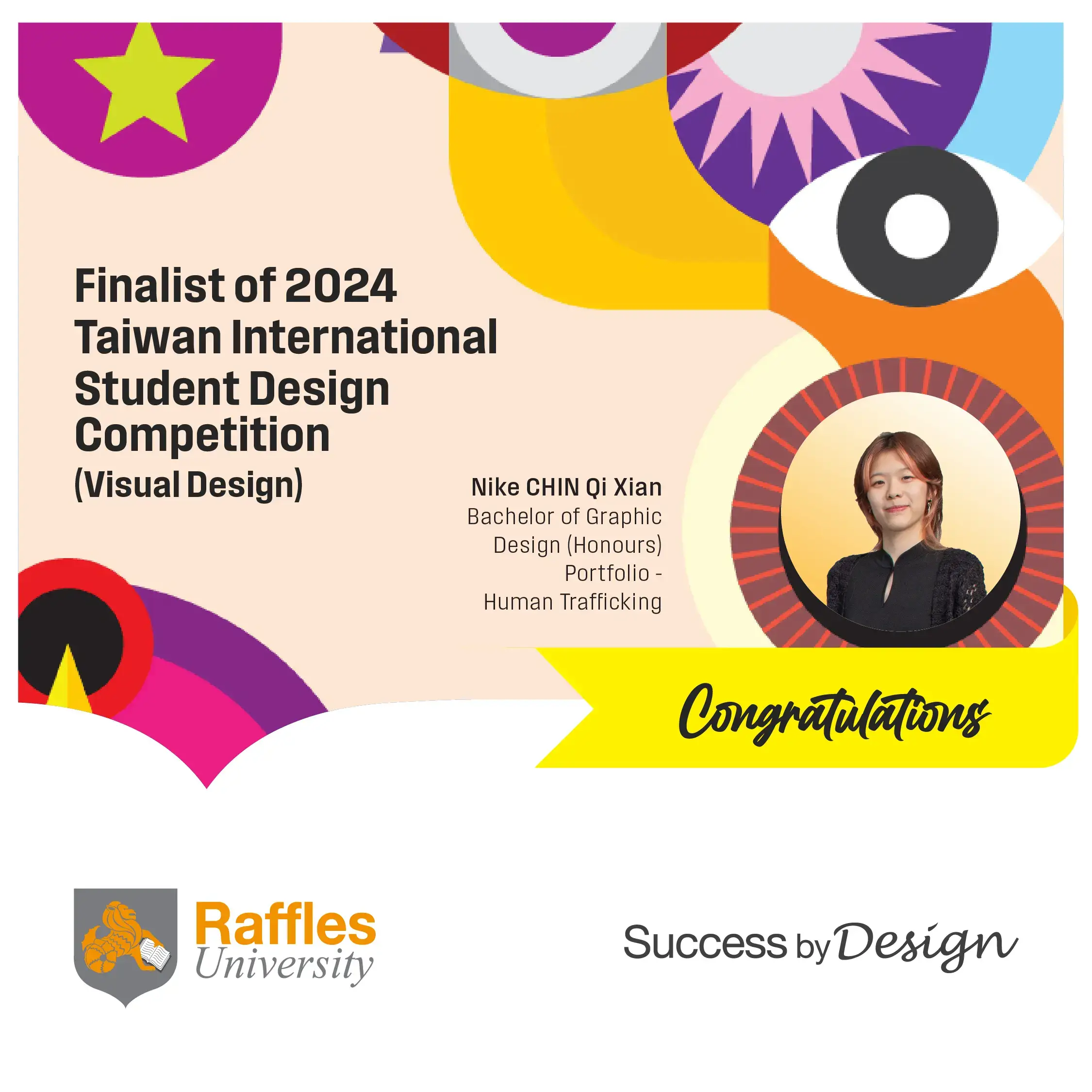 Nike Chin Named Finalist in Taiwan Design Competition 2024 - Raffles ...