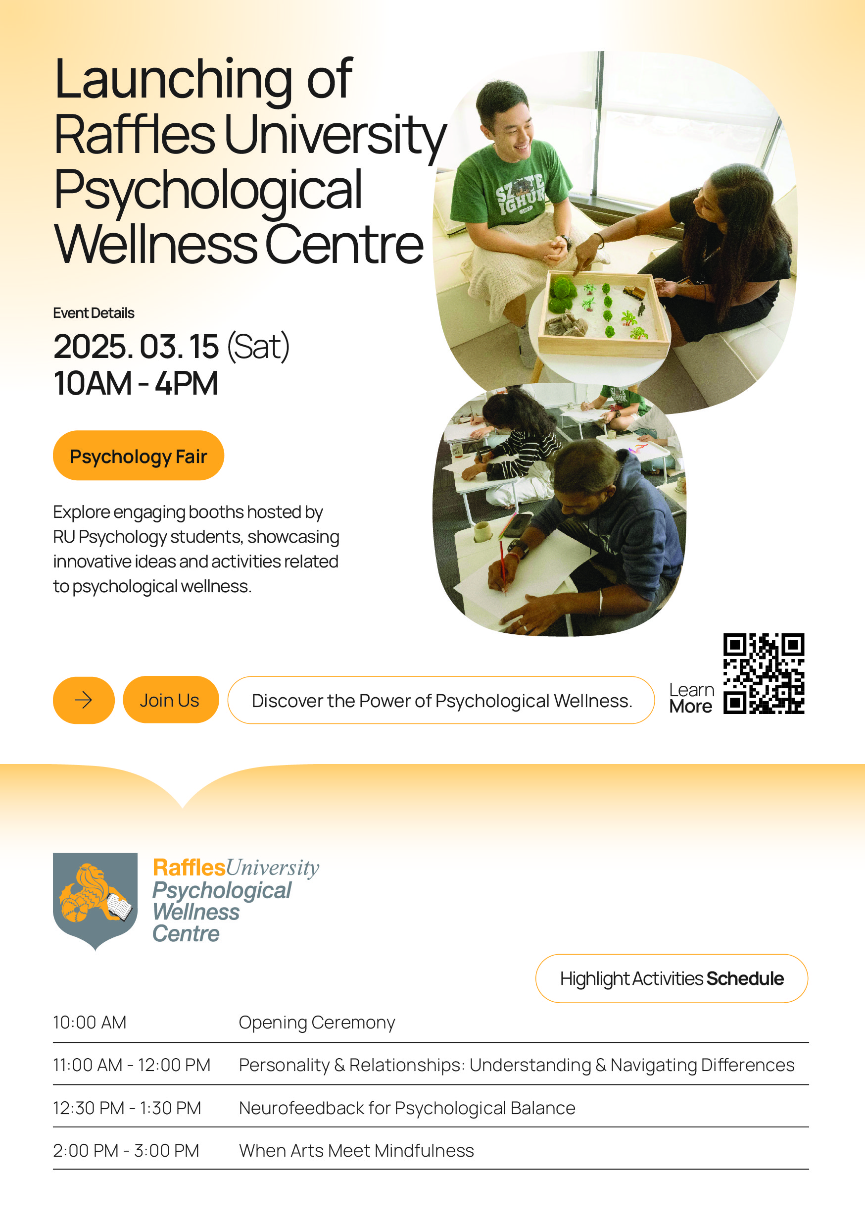 Launching of Psychological Wellness Centre - Raffles University