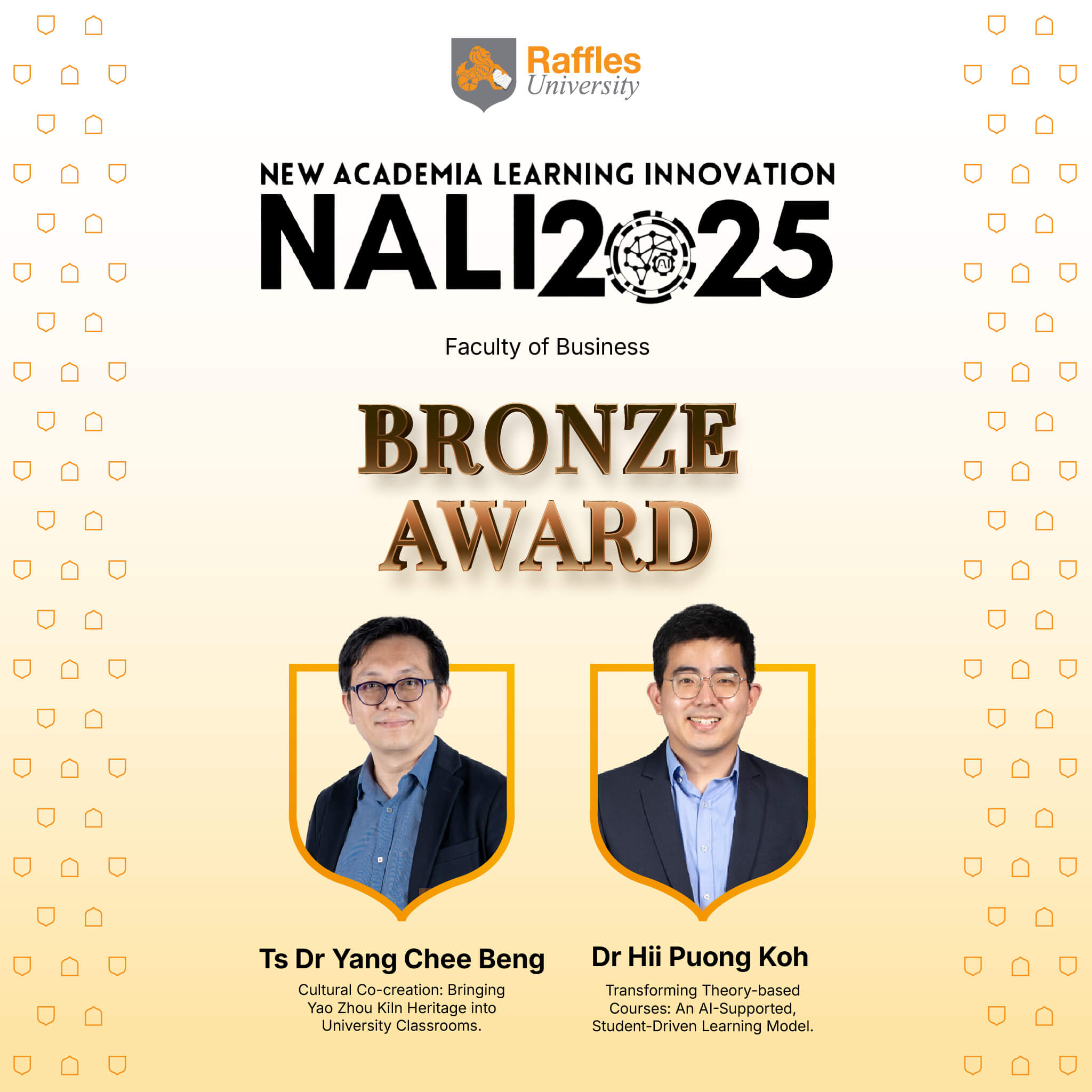 Bronze Award at NALI Competition - Raffles University
